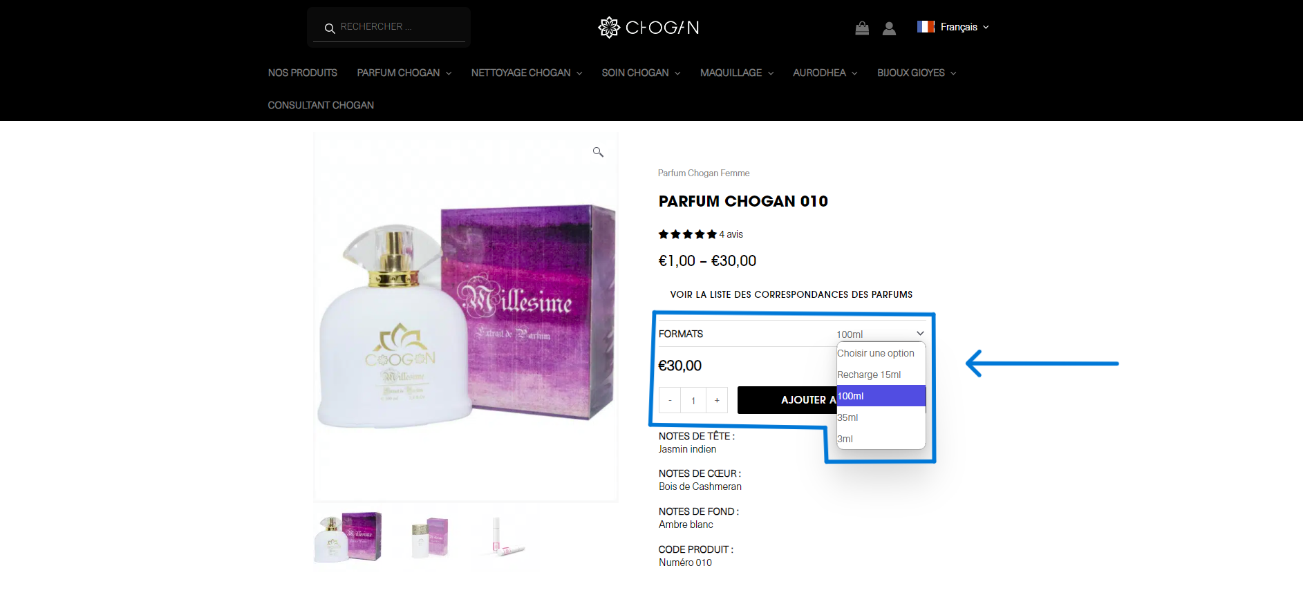 Chogan Perfume List - Discover and choose our fragrances